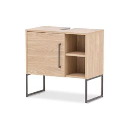 Tchibo - Waschbecken-Unterschrank &raquo;Dumone&laquo; - 60,5x33x59,5cm - anthrazit - Holz / Metall