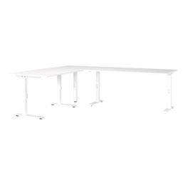 Tchibo - Eckschreibtisch - 240x200x71cm - wei&szlig; - Holz