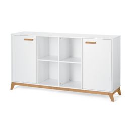 Tchibo - Sideboard - 160,5x42,5x86cm - braun - Holz / Eichenholz