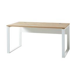 Tchibo - Schreibtisch &raquo;Lioni&laquo; - 158x79x75cm - braun - Holz / Metall
