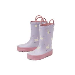 Tchibo - Kinder-Regenstiefel - Gr. 26-27 - rosa/print