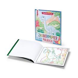 Tchibo - Buch: &raquo;Zauberpapier Malbuch ‒ Gigantische Dinowelt&laquo;