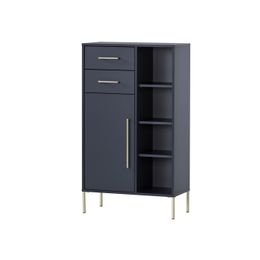Tchibo - Highboard &raquo;Kent&laquo; - 67x33x117,5cm - blau - Holz / Metall