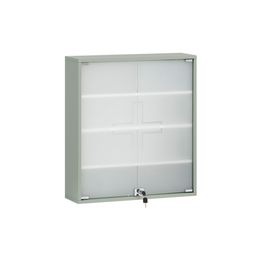 Tchibo - Medizinschrank &raquo;Bjarne&laquo; - 64x19,5x71,5cm - gr&uuml;n - Holz / Glas