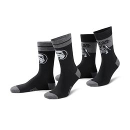 Tchibo - 2 Paar Socken &raquo;Star Wars&laquo; - Herren - Gr. 35-37 - schwarz/print