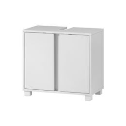 Tchibo - Waschbeckenunterschrank &raquo;Dex&laquo; - 60x33x56cm - wei&szlig; - Holz / Metall / Kunststoff