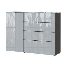 Tchibo - Sideboard &raquo;Laholm&laquo; - 134x42x102cm - grau - Holz / Glas