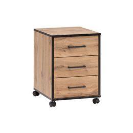 Tchibo - Rollcontainer &raquo;2000&laquo; - 40x50x57cm - schwarz - Holz / Metall / Kunststoff