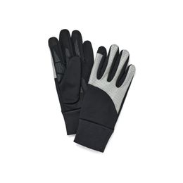Tchibo - Windprotection-Handschuhe mit Reflektorbesatz - Unisex - Gr. 7,5 - silber