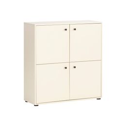 Tchibo - Highboard &raquo;Lovund&laquo; - 98x33x102cm - schwarz - Holz / Metall / Kunststoff