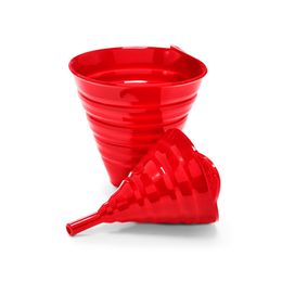 Tchibo - 2 Silikon-Trichter - rot