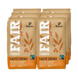 Tchibo - Fair Choice Caff&egrave; Crema - 6x 1 kg Ganze Bohne - Intensit&auml;t: 3/6