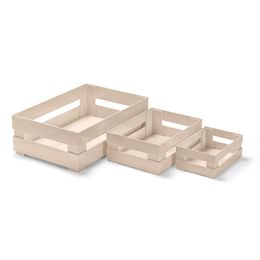 Tchibo - 3 Aufbewahrungsboxen - beige