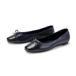 Tchibo - Leder-Ballerinas - Damen - Gr. 38 - dunkelblau