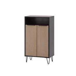 Tchibo - Schuhschrank &raquo;Hank&laquo; - 60x33x108cm - schwarz - Holz / Metall