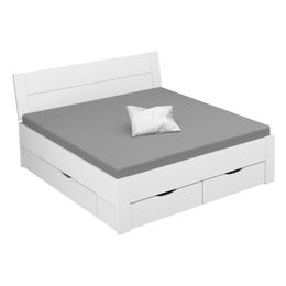 Rauch Bett &raquo;Aditio Beds&laquo; - 186x216x100cm - wei&szlig; - Holz