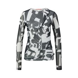 QS Bluse Damen Gr&ouml;&szlig;e XS schwarz / wei&szlig;