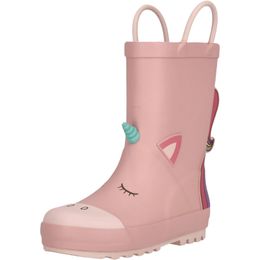 Gummistiefel ZIGZAG "Rook", M&auml;dchen, Gr. 34, pink, Gummi, Schuhe Gummistiefel, im einzigartigen Design mit Anziehhilfen