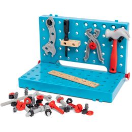 Spielwerkzeug Brio "Builder Werkbank-Koffer", blau (türkis), Spielwerkzeug, Jungen, FSC - schützt Wald