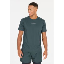 Funktionsshirt Endurance "Loker", Herren, Gr. XXL, grün (dunkelgrün), 84% Polyester, 16% Elasthan, unifarben, kurz, Rundhals, Shirts Funktionsshirt, Mit 4-Wege-Stretch und recycelten Materialien