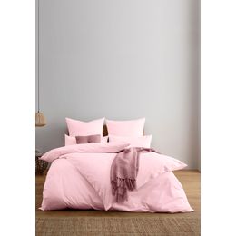 Bettwäsche Home Affaire "Luisa", rosa, B/L: 135cm x 200cm, 1 Stk., 1 Stk., Renforcé, B/L: 80cm x 40cm, 2 Stk., Renforcé, Obermaterial: 100% Baumwolle, Bettwäsche, NEUHEIT: 100% Baumwolle, ab Gr. 135x200 cm, in zwei Qualitäten