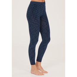 Trainingstights Endurance "Crina", Damen, Gr. S/M, US-Gr&ouml;&szlig;en, blau (dunkelblau, meliert), 68% Polyester, 22% Nylon, 10% Elasthan, meliert, Hosen, mit atmungsaktiver Funktion