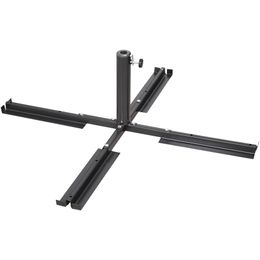 Plattenst&auml;nder Schneider Schirme "Standard", grau (anthrazit), H:35cm, Stahl, Schirmhalterungen