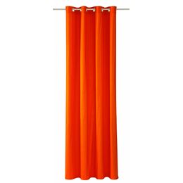 Vorhang Tom Tailor HOME "DOVE", orange, B:135cm H:245cm, Wirkware, Baumwolle, Gardinen