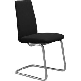 Polsterstuhl stressless "Laurel", braun (chestnut dinamica, chrom gl&auml;nzend), B:53cm H:92cm T:59cm, Microfaser DINAMICA (88% Polyester, 12% Polyurethan), St&uuml;hle, Polsterstuhl, Low Back, Gr&ouml;&szlig;e M, mit Beinen aus Stahl in Chrom gl&auml;nzend
