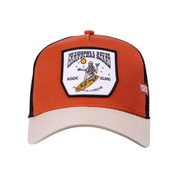 Trucker Cap COASTAL "Coastal Trucker Cap HFT Grateful Shred", Damen, Gr. onesize, rust, sand, 60% Polyester, 40% Baumwolle, Caps