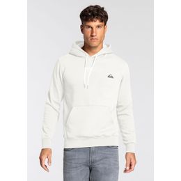 Kapuzensweatshirt Quiksilver "BASIC HOODIE YOUNG MEN", Herren, Gr. M, wei&szlig; (birch), Sweatware, Obermaterial: 60% Baumwolle, 40% Polyester, Rippb&uuml;ndchen, Sweatshirts