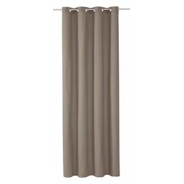 Vorhang Tom Tailor HOME "DOVE", grau, B:135cm H:245cm, Wirkware, Baumwolle, Gardinen