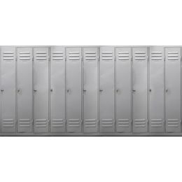 Fototapete ARCHITECTS PAPER "Wardrobe", grau, B:5m L:2,5m, Vlies, Tapeten, Vlies, Wand, Schr&auml;ge