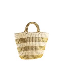 Schultertasche "Aurel", Damen, Gr. B/H/T: 42cm x 30cm x 16cm onesize, gold, Jute, Collezione Alessandro, Taschen Schultertasche, mit goldenen Akzenten und XXL-Henkel