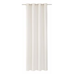 Vorhang Tom Tailor HOME "DOVE", beige (champagner), B:135cm H:245cm, Wirkware, Baumwolle, Gardinen