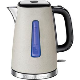 Russell Hobbs Wasserkocher "Luna Stone 26960-70", bunt (edelstahlfarben, beige, schwarz), B:22,6cm H:23,6cm T:20,2cm, Wasserkocher