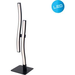 Näve NÄVE LED Tischleuchte "Onda", schwarz (schwarz, matt), 2, H: 44cm, 1 Stk., Leuchten, Tischlampe warmweiß, H: 44cm, 10W, schwarz-matt, IP20