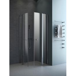 Runddusche maw by GEO "Relax Vario", grau (silberfarben), B:90cm H:202,2cm T:90cm, Duschkabinen, mit Pendelt&uuml;r