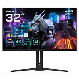 Gigabyte Gaming-Monitor "AORUS FO32U", Energieeffizienz: G (A-G), schwarz, Monitore