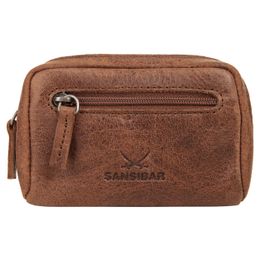 Schl&uuml;sseltasche Sansibar, Damen, braun (cognac), Leder, gepflegt, Kleinlederwaren, echt Leder