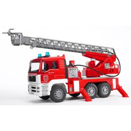 Spielzeug-Feuerwehr Bruder "MAN Feuerwehr mit Drehleiter Licht&Sound 47 cm (02771)", rot, Spielzeugfahrzeuge, Kinder, Kunststoff