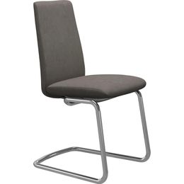 Polsterstuhl stressless "Laurel", braun (mole dinamica, chrom gl&auml;nzend), B:53cm H:92cm T:59cm, Microfaser DINAMICA (88% Polyester, 12% Polyurethan), St&uuml;hle, Polsterstuhl, Low Back, Gr&ouml;&szlig;e M, mit Beinen aus Stahl in Chrom gl&auml;nzend