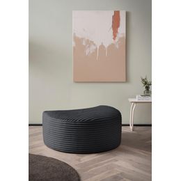 Hocker "Isalie, in modernen Farben und verschiedenen Stoffen", grau (anthrazit), B:94cm H:45cm T:63cm, LeGer Home by Lena Gercke, Hocker, Polsterhocker Sitzhocker, gepolstert, kombinierbar mit XXL-Sessel ISALIE