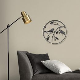 Wandbild Art for the home "Vogel", schwarz (farbe bild(er): schwarz), B:30cm H:30cm T:3,5cm Ø:3,5cm, Metall, Bilder, Luxus Metal Art Wanddeko