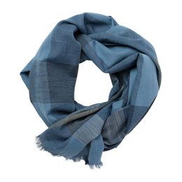 Schal Casamoda "Casamoda Schal kariert", Herren, blau, 100% Baumwolle, Modetücher