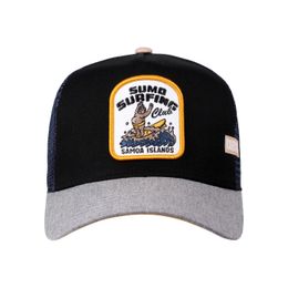 Trucker Cap COASTAL "Coastal HFT Sumo Samoa", Damen, Gr. onesize, schwarz, grau, 60% Baumwolle, 40% Polyester, Caps
