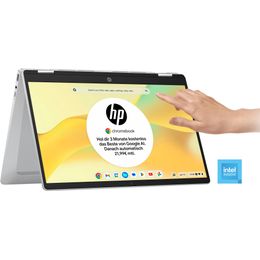 HP Chromebook "14b-cd0011ng", silber (glacier silber), 4 GB RAM 128 GB SSD, Google Chrome OS, Notebooks