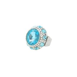 Fingerring "Victoria", blau (t&uuml;rkis), Collezione Alessandro, Fingerringe, Damen, Messing, Fingerring