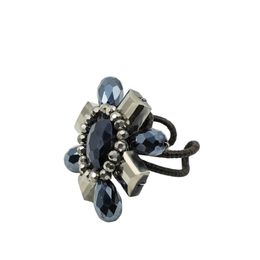 Fingerring "Bologna", schwarz, Collezione Alessandro, Fingerringe, Damen, Glas