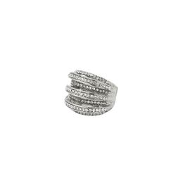 Fingerring "Funkel", silber (silbern), Collezione Alessandro, Fingerringe, Damen, Messing